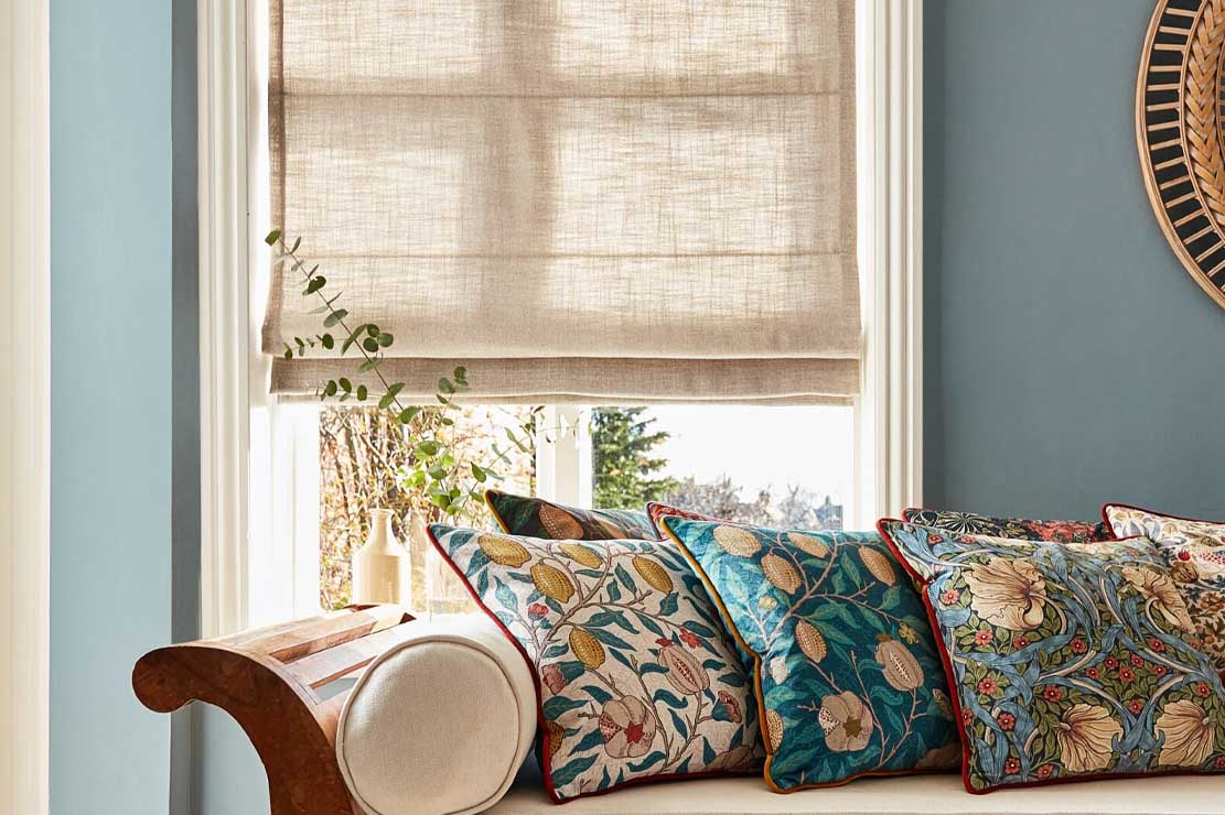 Made to Measure Linen Roman Blinds | Blinds 2go Ireland