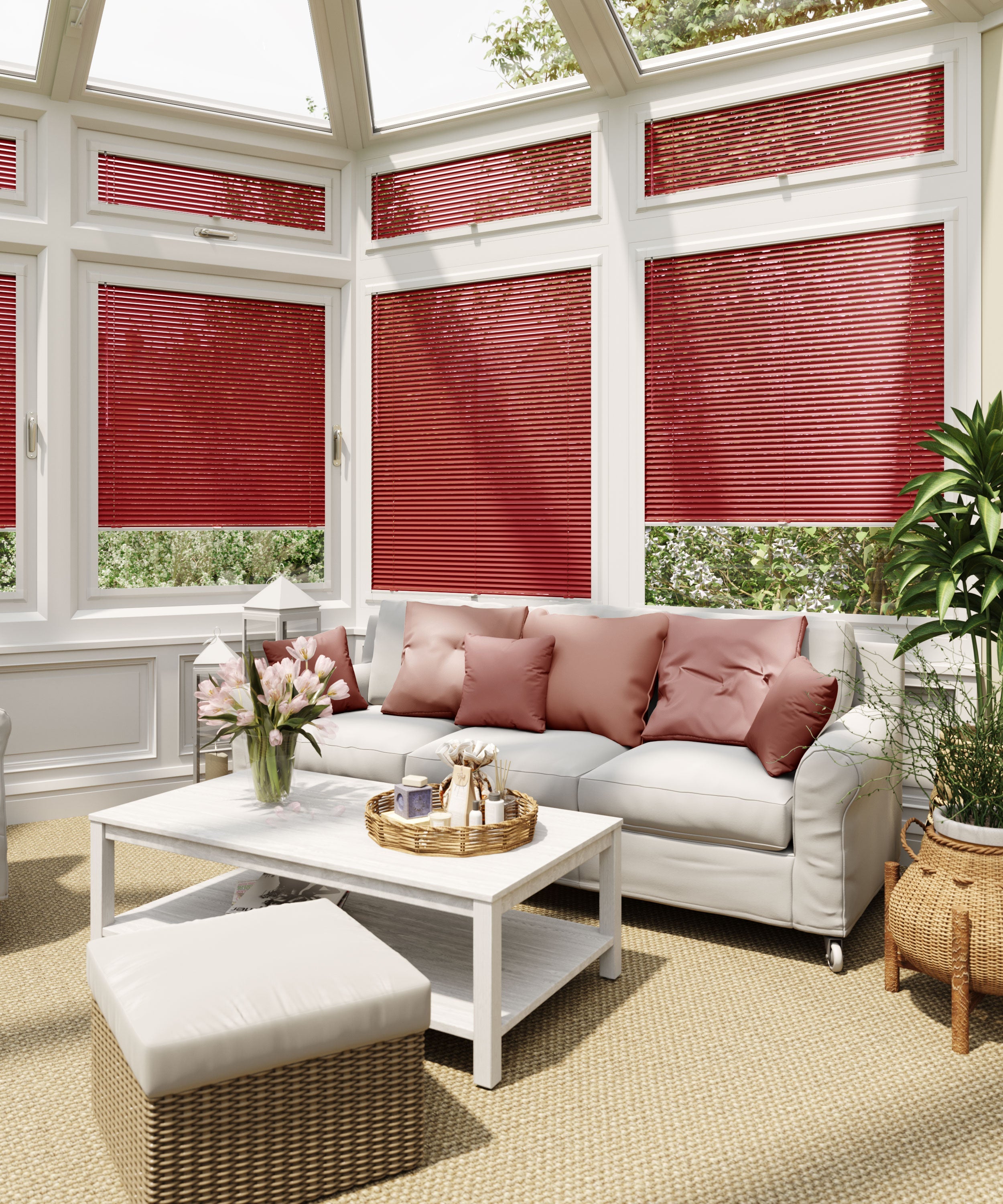 Red Conservatory Blinds | Made to Measure | Blinds 2go