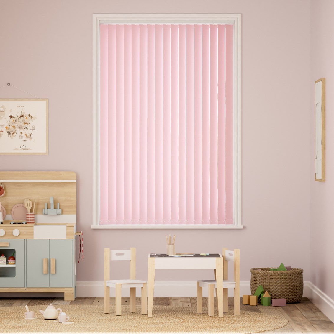 Pink Vertical Blinds | Made to Measure Pink Vertical Blinds | Blinds 2go
