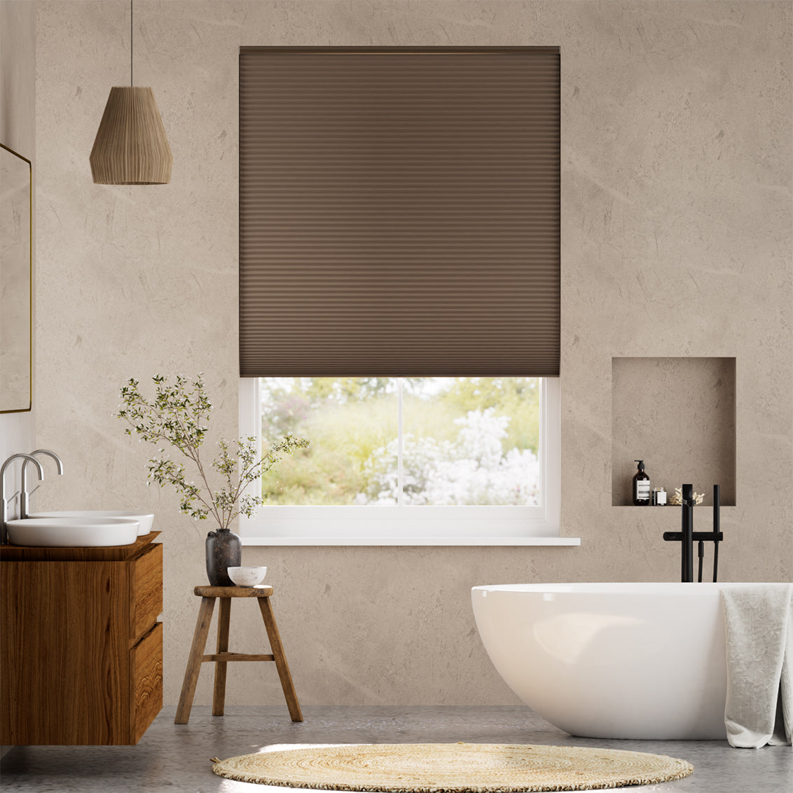 DuoShade Cordless Chocolate Thermal Blind | Blinds 2go