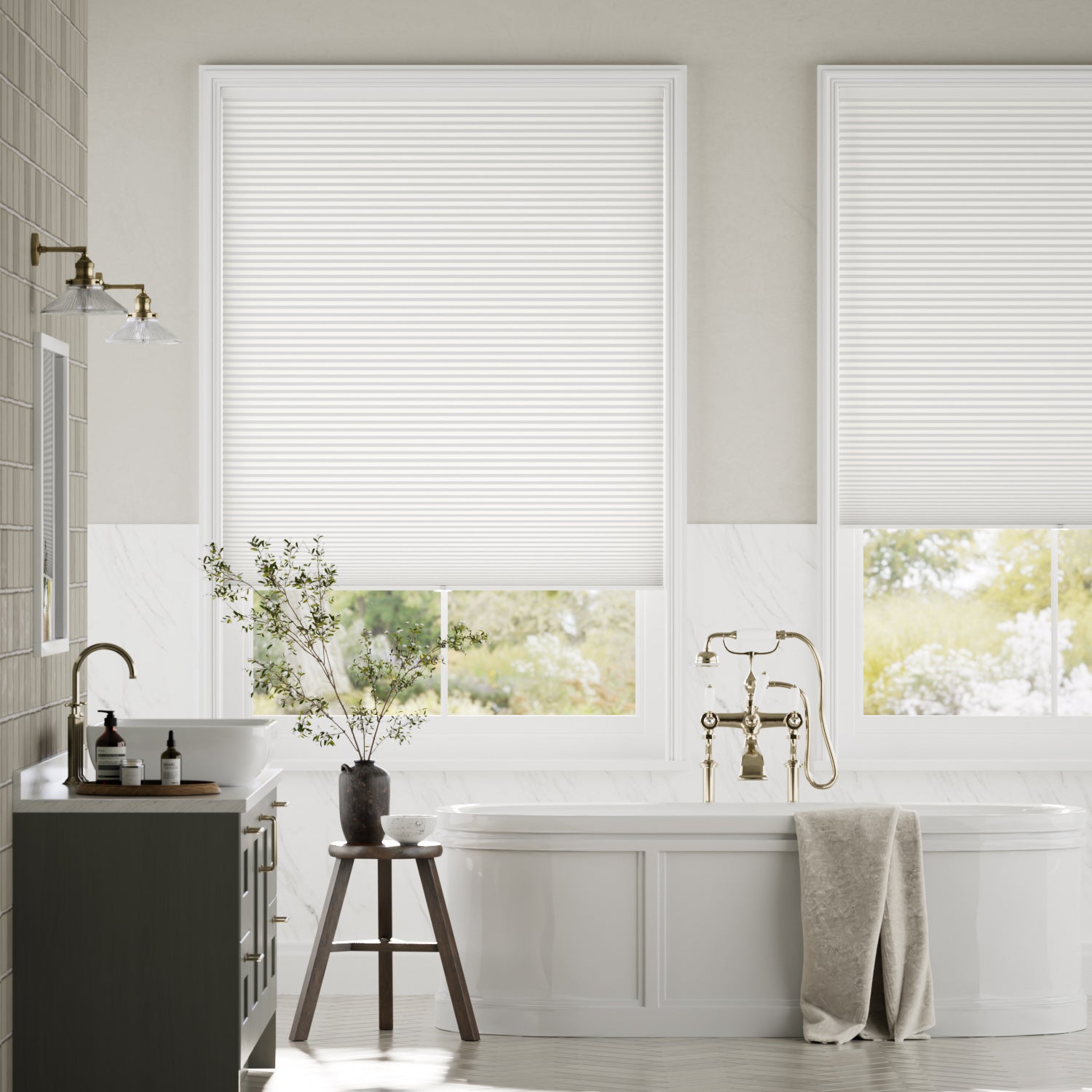 DuoShade Cordless Chalk Thermal Blind | Blinds 2go