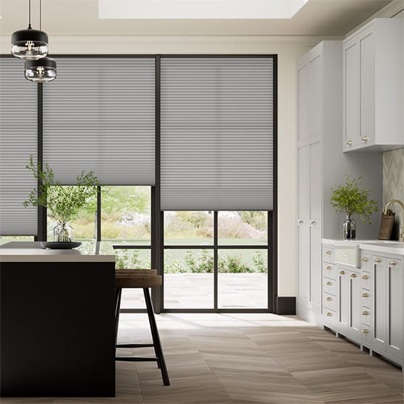 Cordless Double DuoLight Matte Grey Thermal Blind | Blinds 2go Ireland