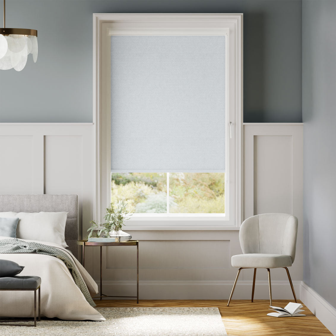 PerfectFIT Florence Blackout Quicksilver Roller Blind | Blinds 2go