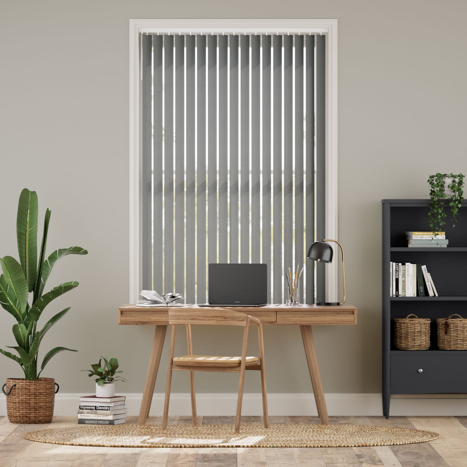 Leon Steel Vertical Blind | Blinds 2go Ireland