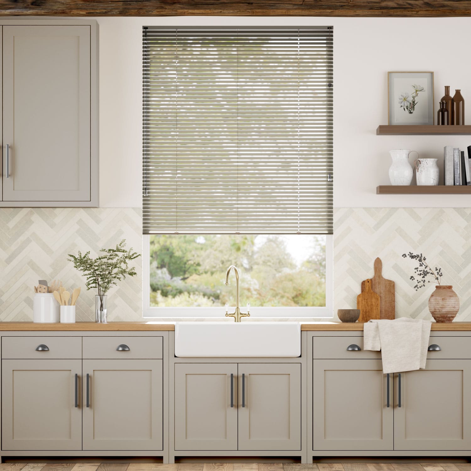 Essence Pearl Graphite Venetian Blind - 25mm Slat | Blinds 2go