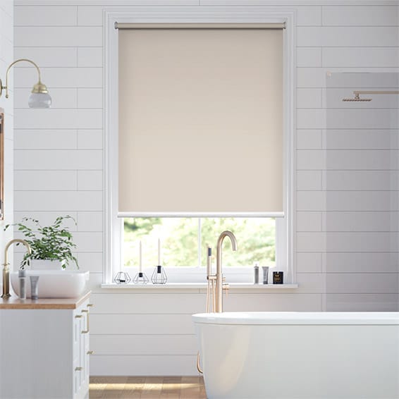 Electric Titan Blackout Sandstone Roller Blind | Blinds 2go Ireland