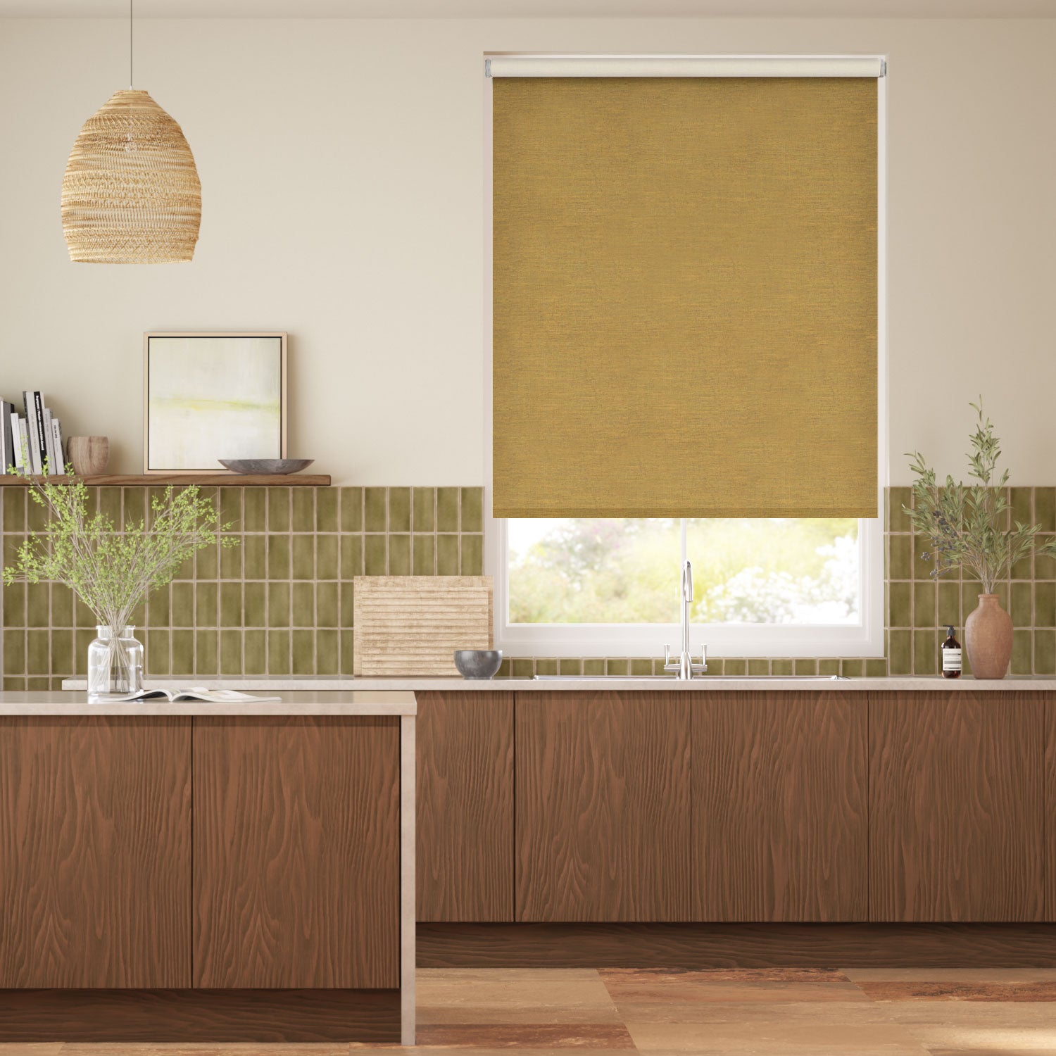 Choices Paleo Linen Saffron Roller Blind | Blinds 2go