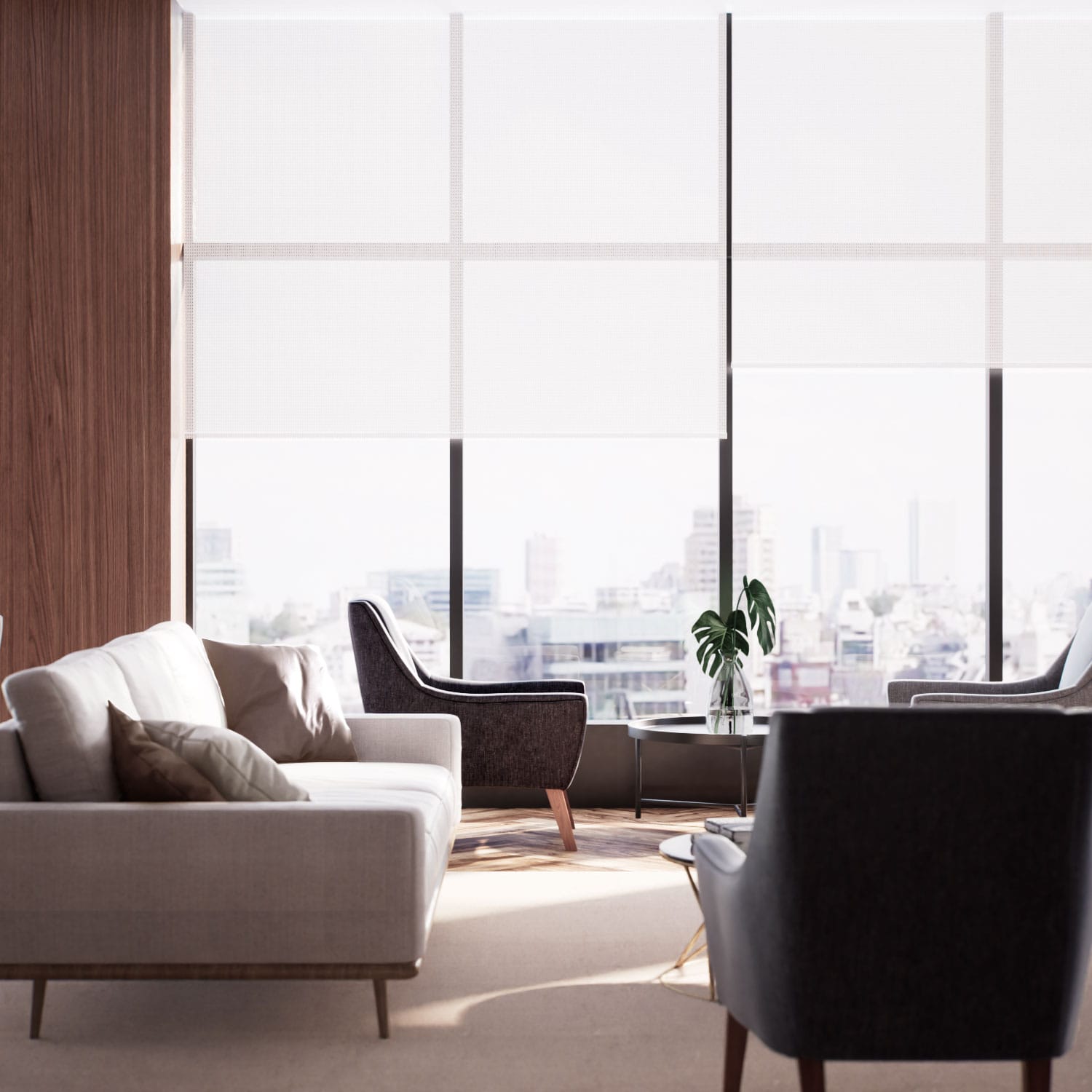 Contract Oculus Pure White Roller Blind | Blinds 2go