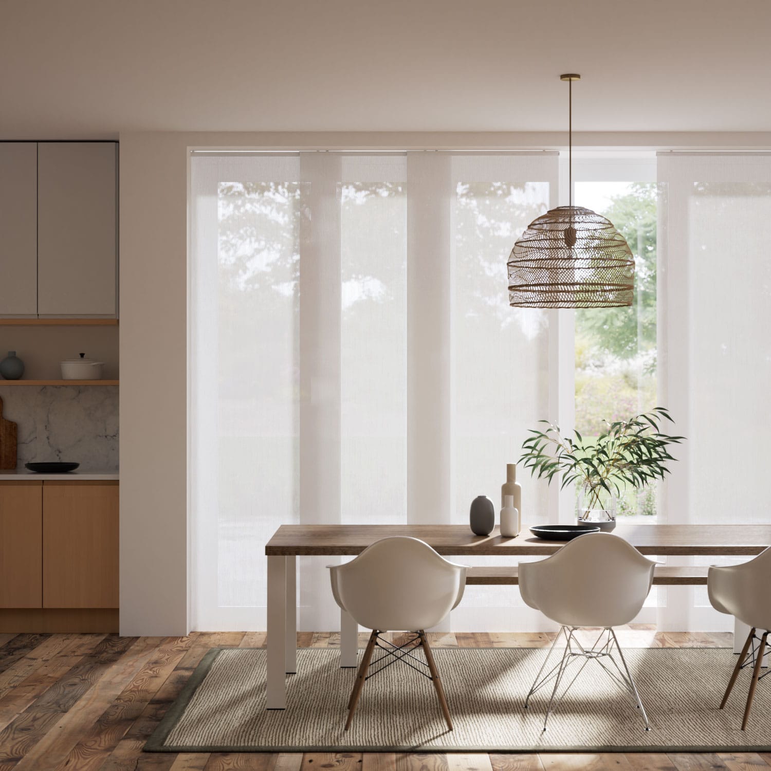 Oculus Pure White Panel Blind | Blinds 2go Ireland