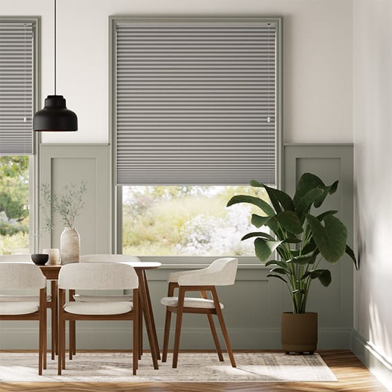 Double DuoShade Matte Grey Thermal Blind | Blinds 2go Ireland