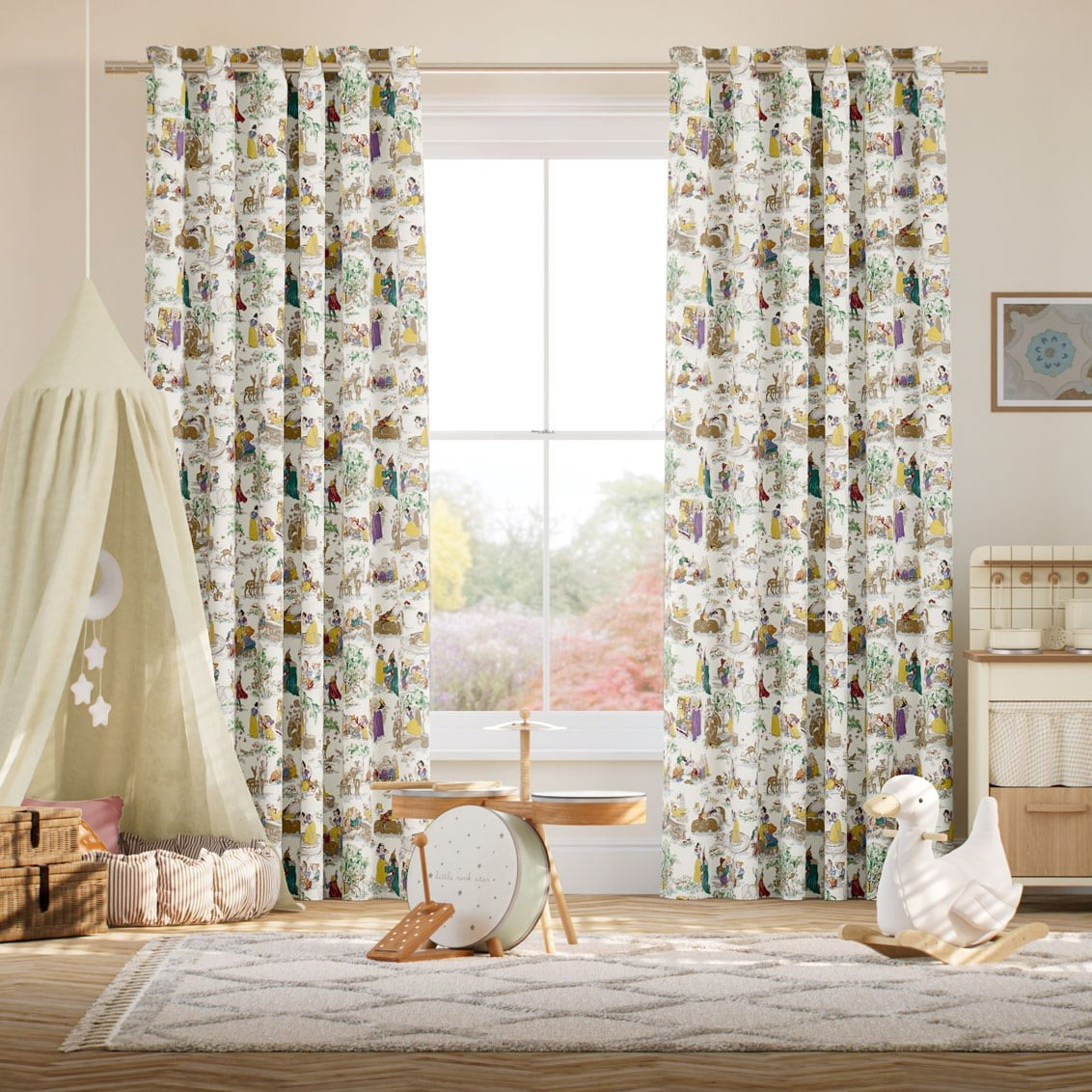 Snow White Ivory Curtains | Blinds 2go Ireland